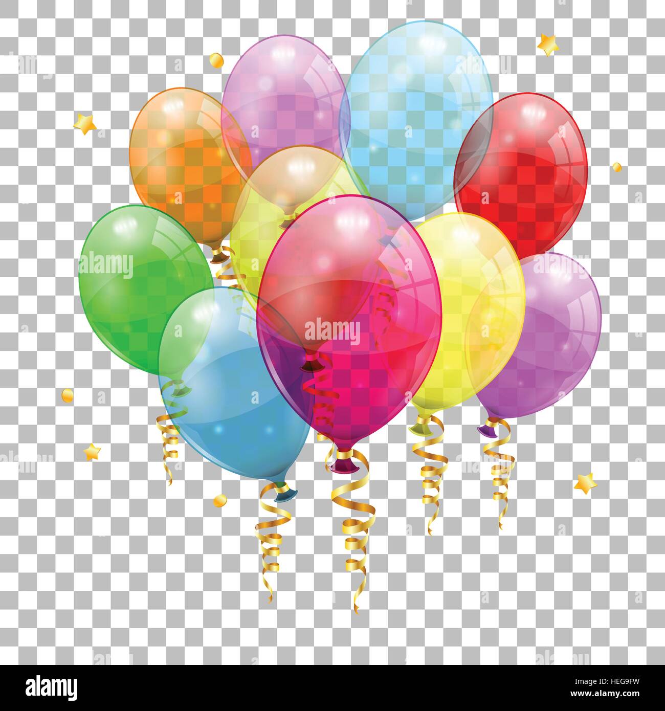 3d balloon gold red Stock Vector Images - Alamy