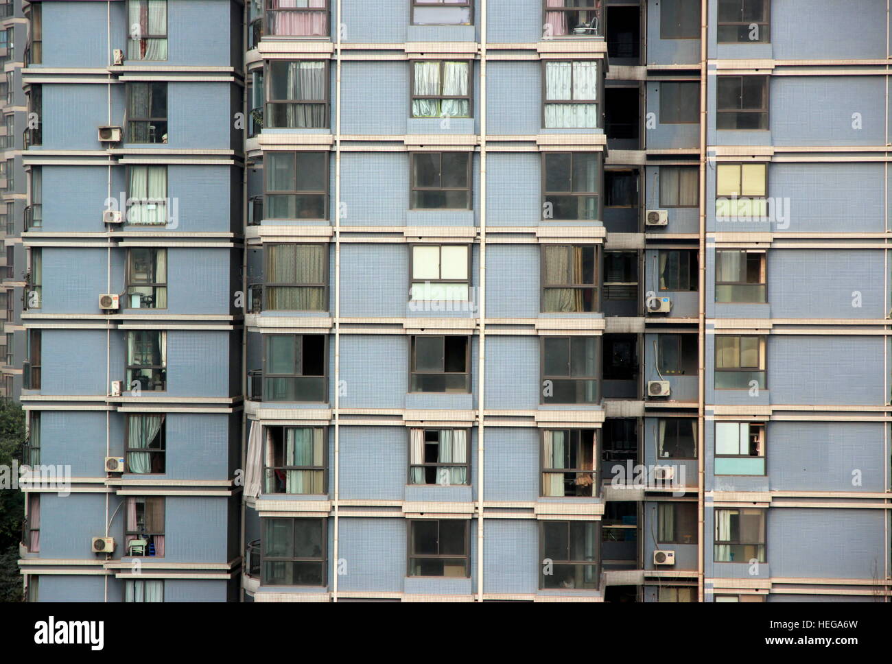 Segment of a residential building in Chongqing, China Stock Photo - Alamy