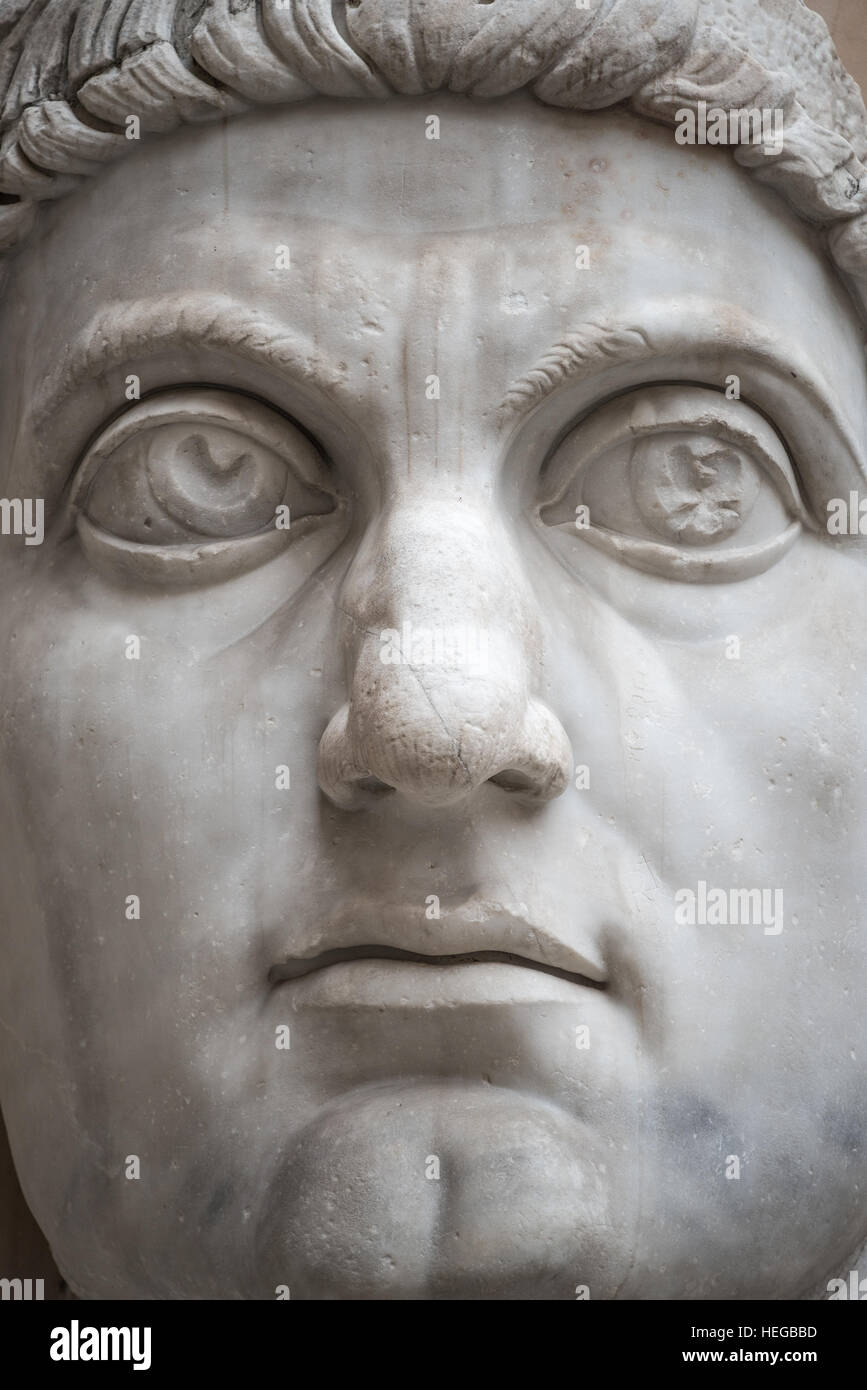 Statue of Colossus of Constantine the Great in Rome, Italy, 2014 Stock ...
