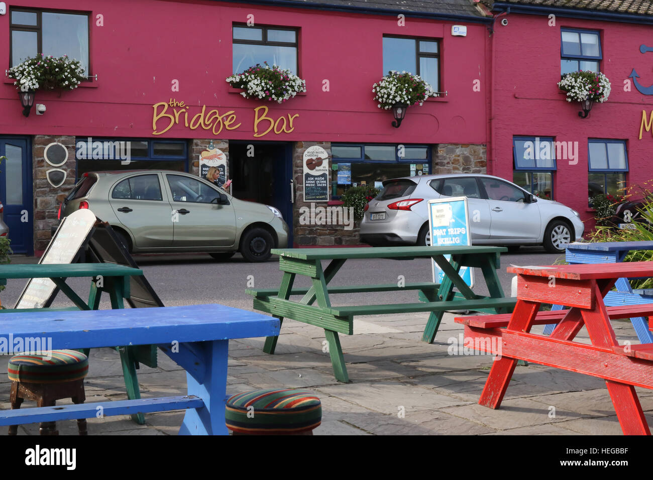 The Bridge Bar in Portmagee, County Kerry, Ireland Stock Photo - Alamy