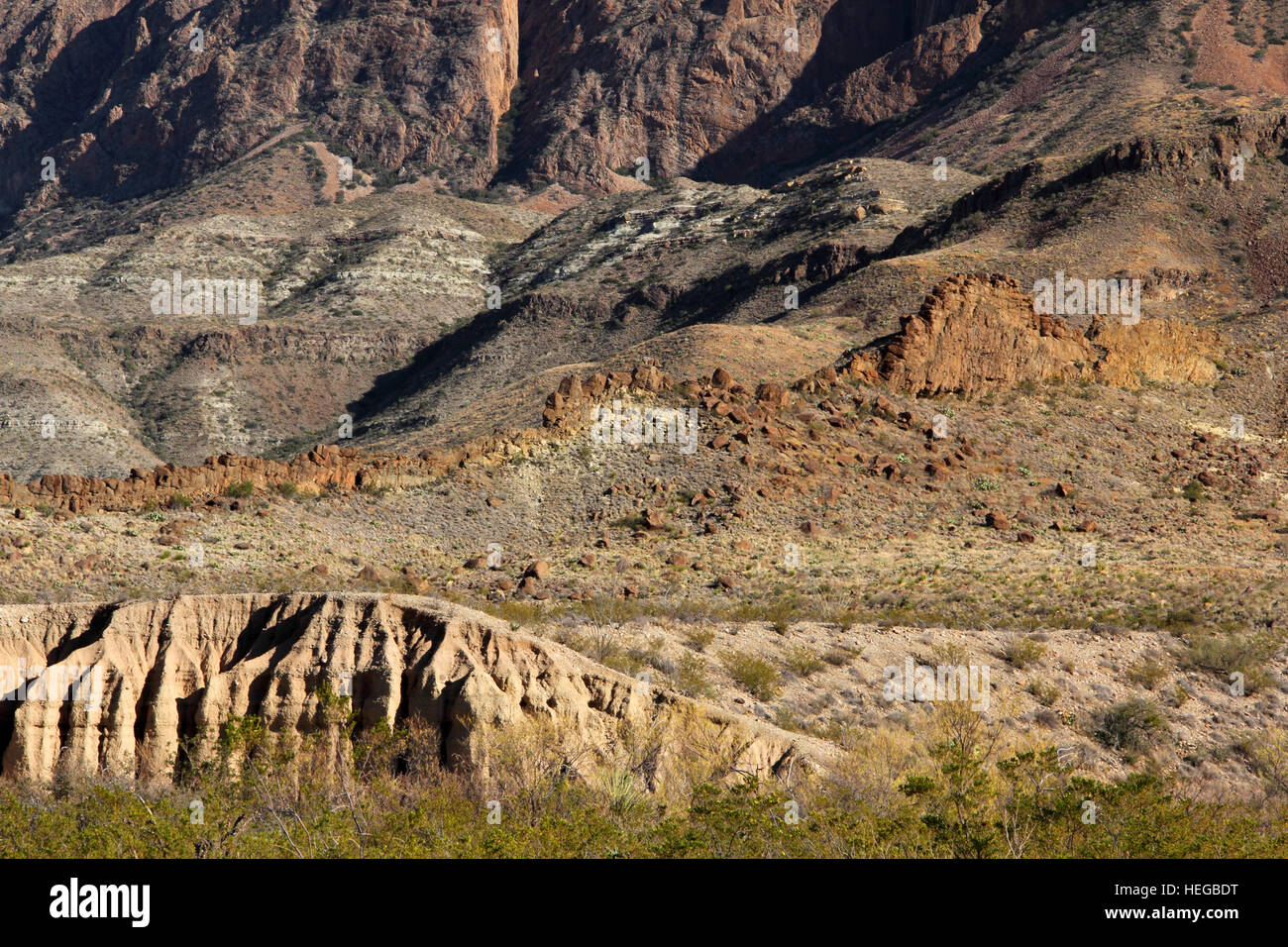 Beautiful Southwestern Landscape in Big Bend National Park, Texas Stock ...