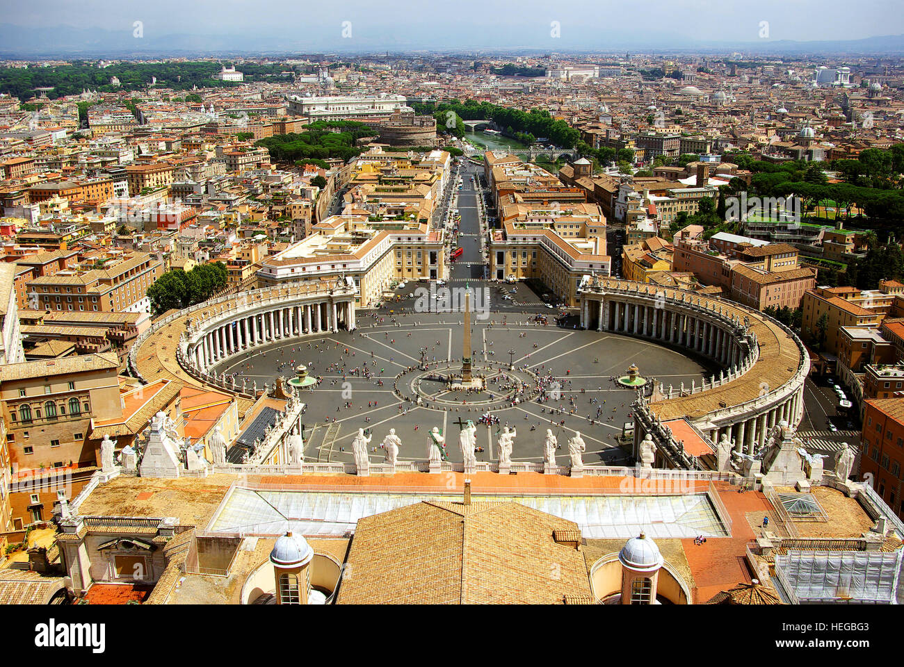 Rome's bird view Stock Photo - Alamy