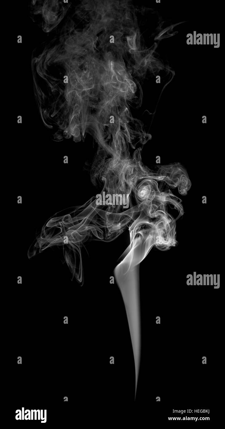 Abstract light smoke on a dark background Stock Photo - Alamy