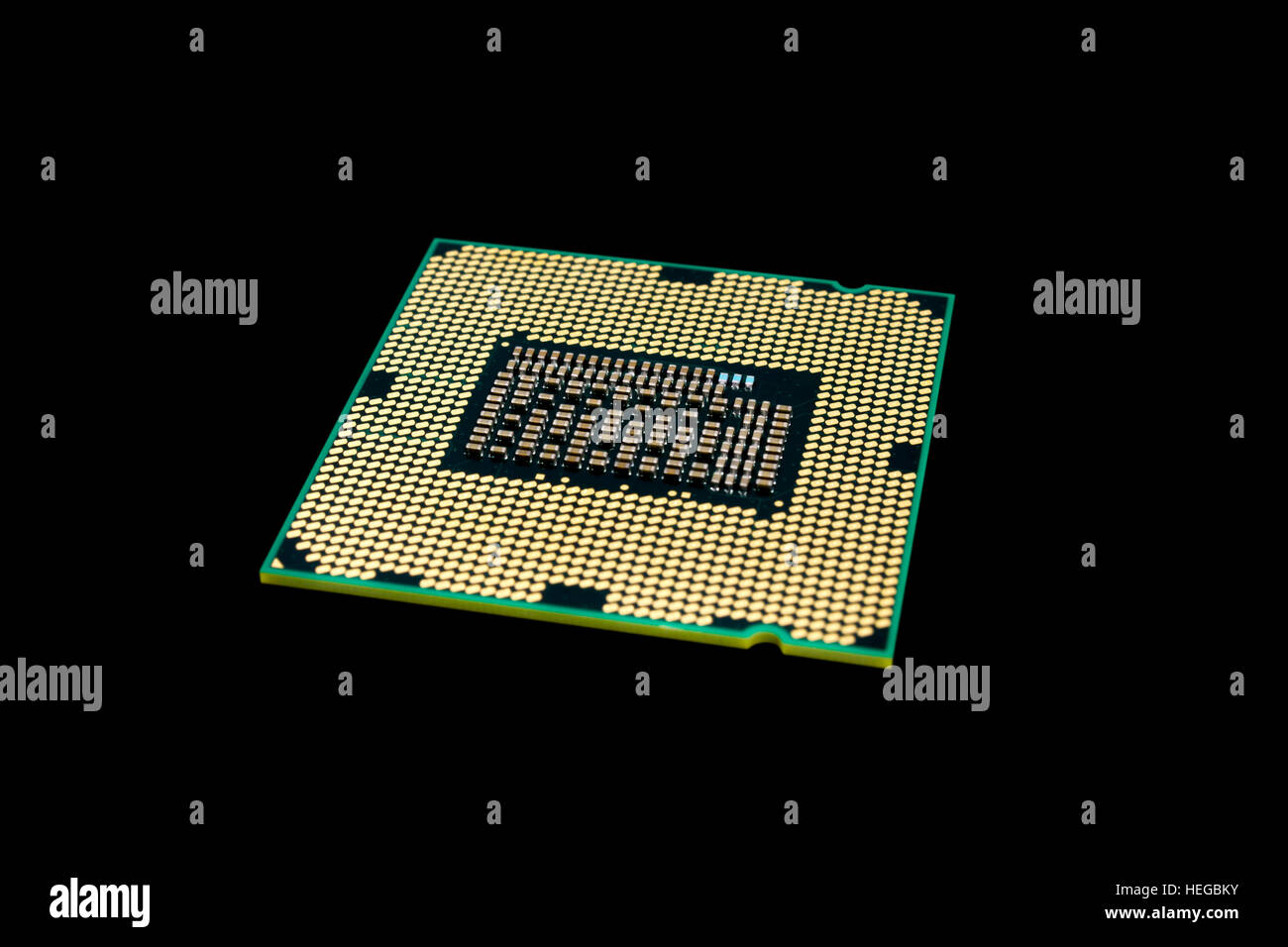 Electronic collection - Computer processor from the bottom side ...