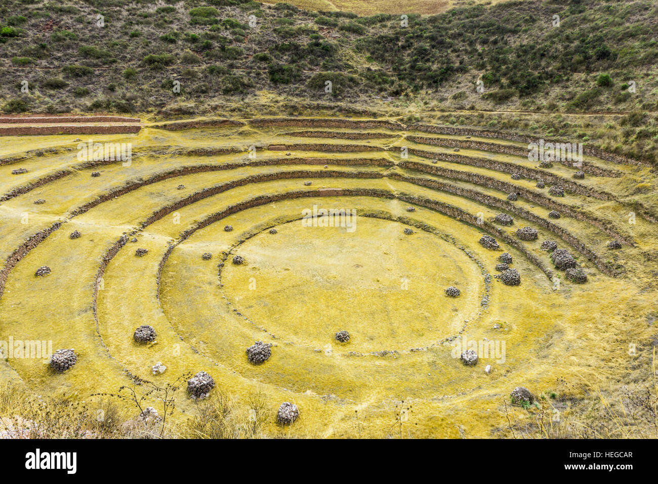Moray, Incas ruins in the peruvian Andes at Cuzco Peru Stock Photo - Alamy