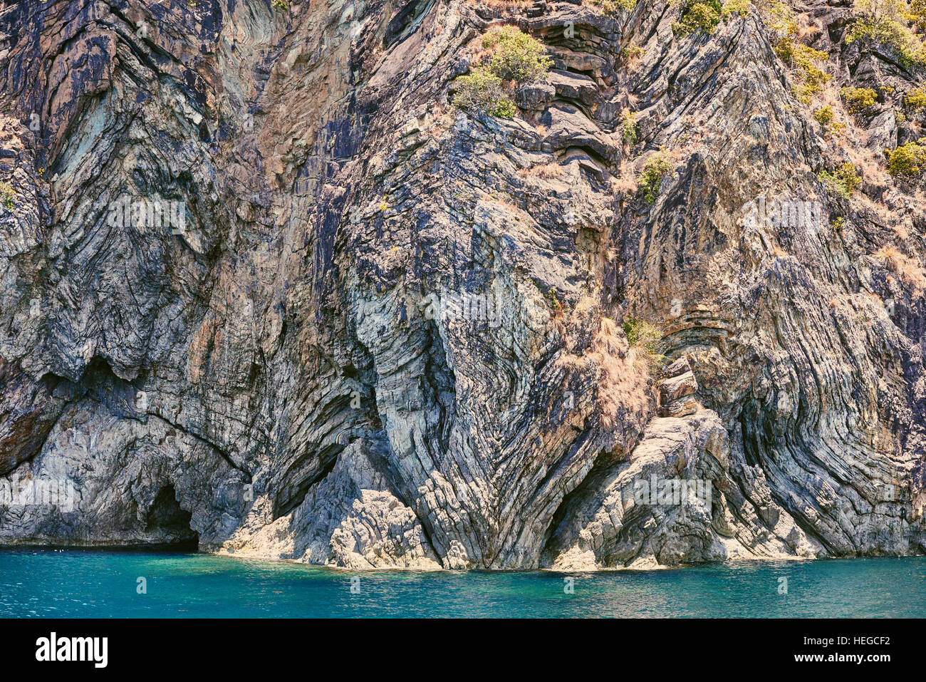 cliff of linapacan island in Palawan Philippines Stock Photo - Alamy
