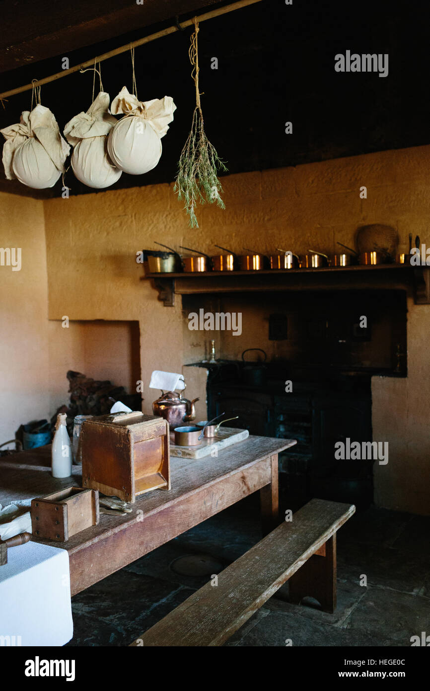 Interior of the kitchen at Elizabeth Farm, an historical homestead and ...
