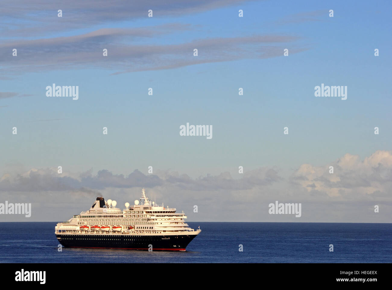 Cruise ship MS Prinsendam, operated by Holland America, entering ...