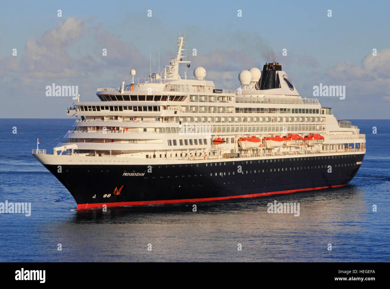 Cruise ship MS Prinsendam, operated by Holland America, entering ...