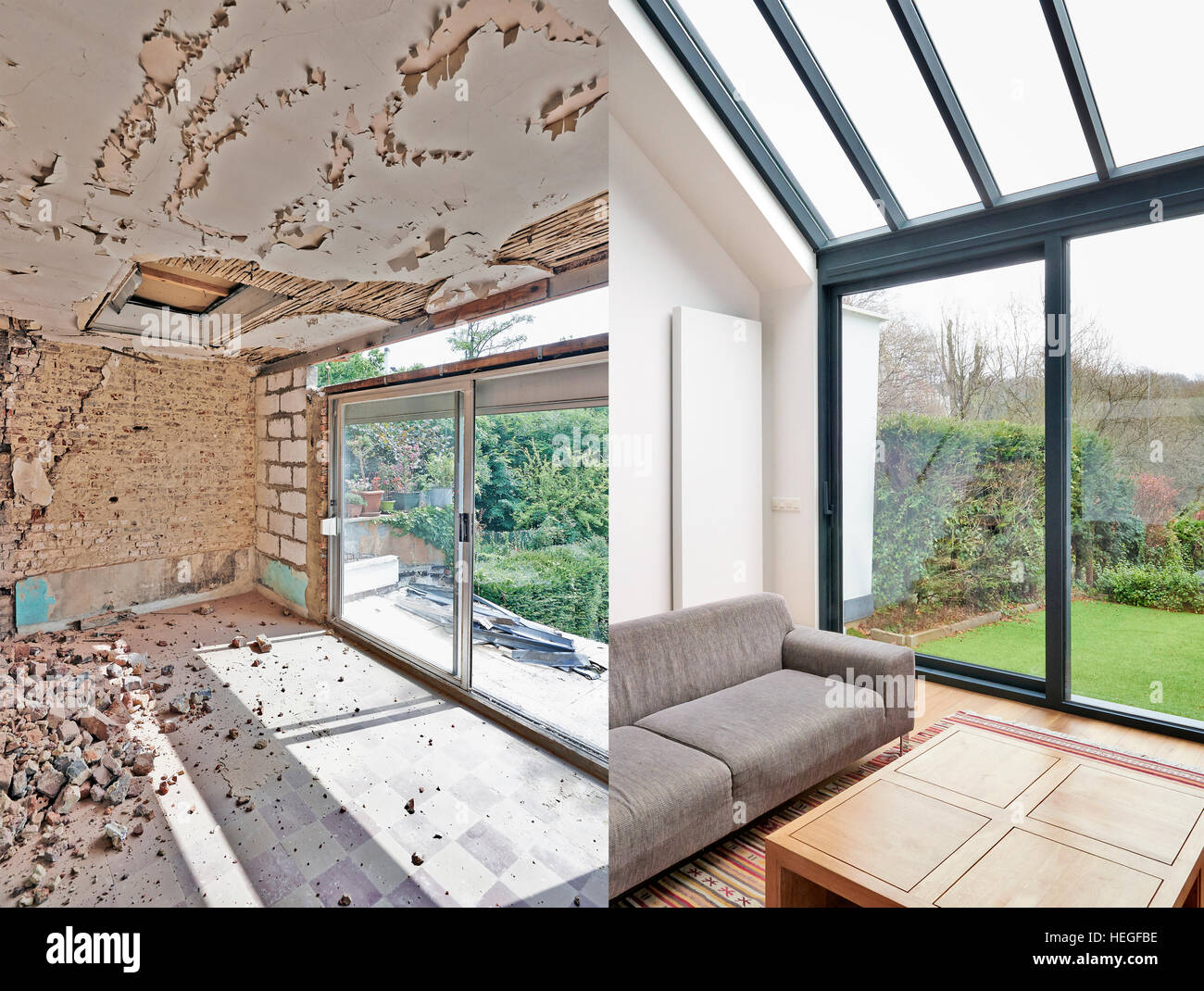 Before and after house renovation hi-res stock photography and images ...