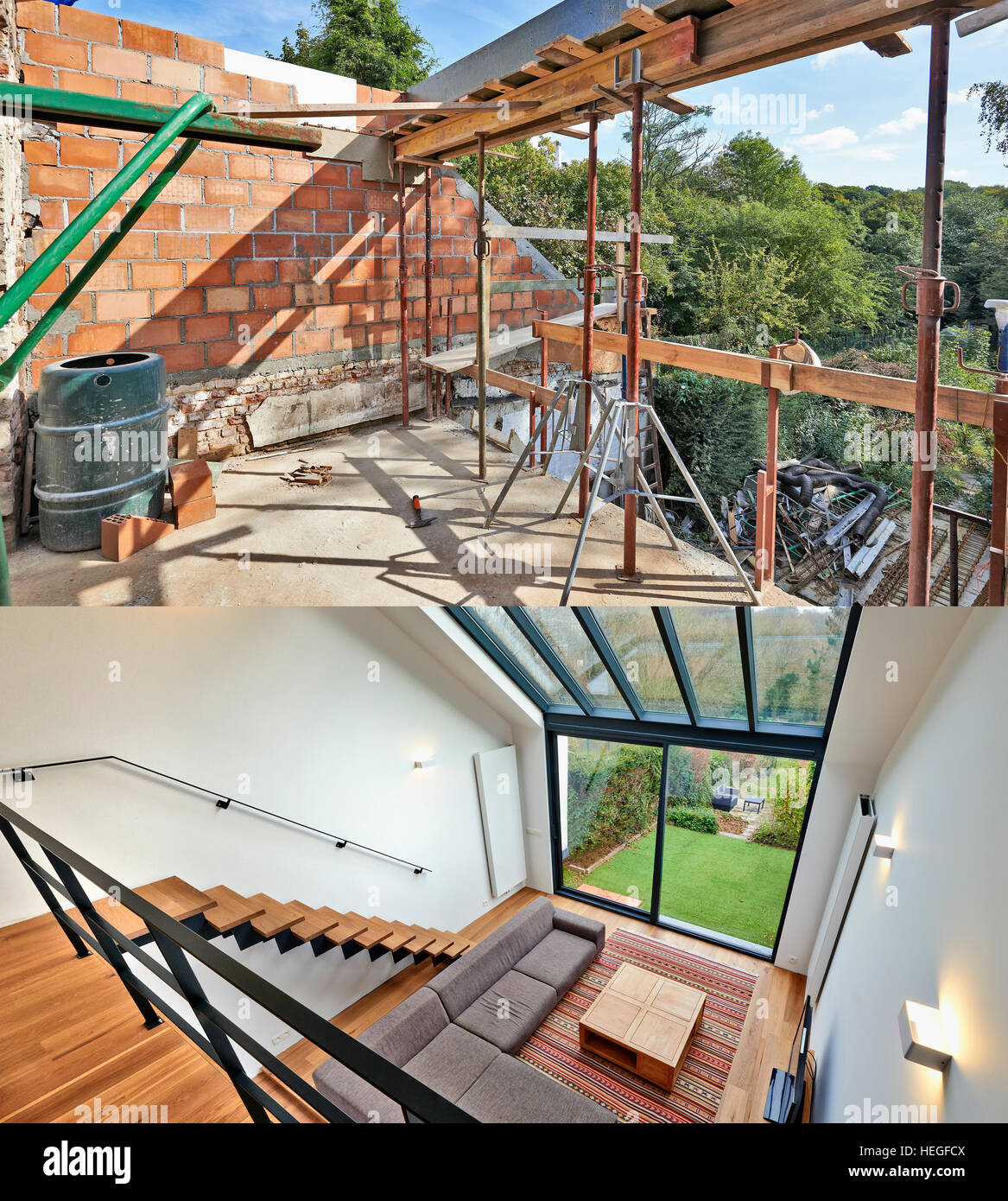 Before and after house renovation hi-res stock photography and images ...