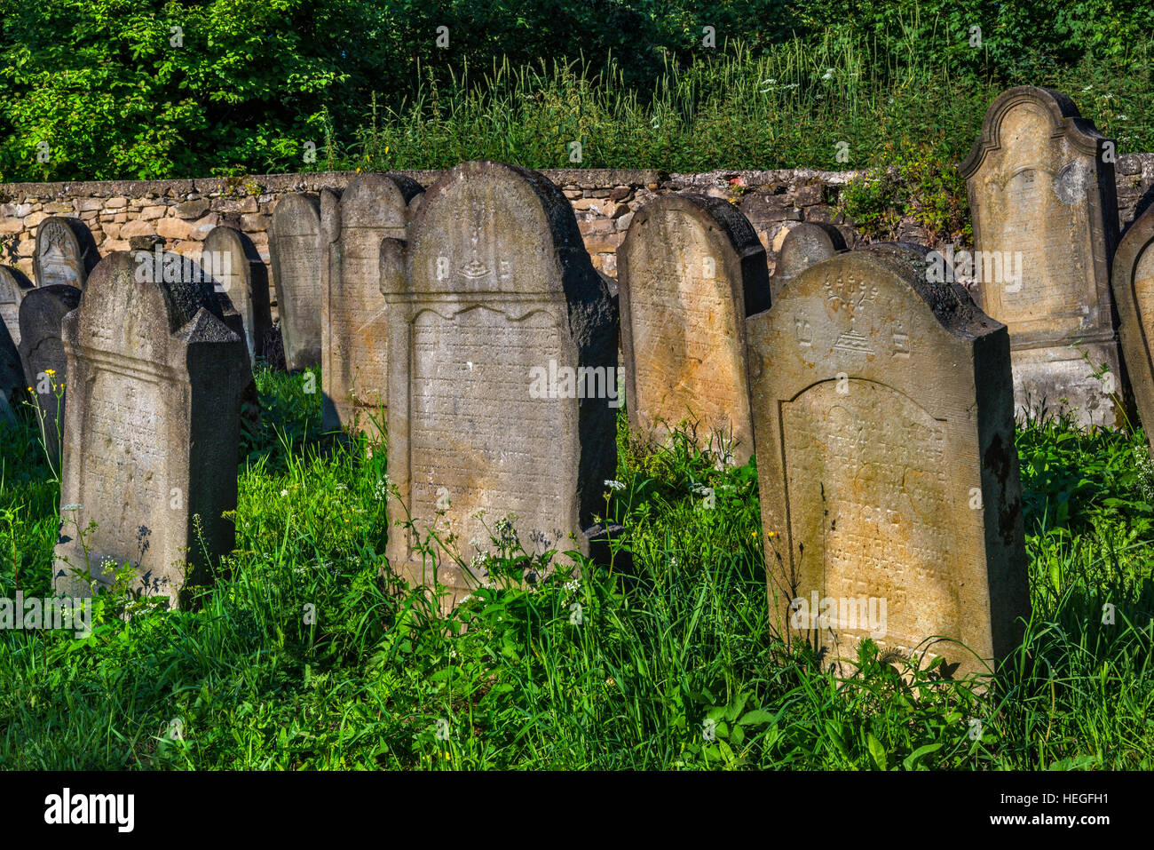 New Jewish Cemetery in Dukla, Malopolska, Poland Stock Photo - Alamy