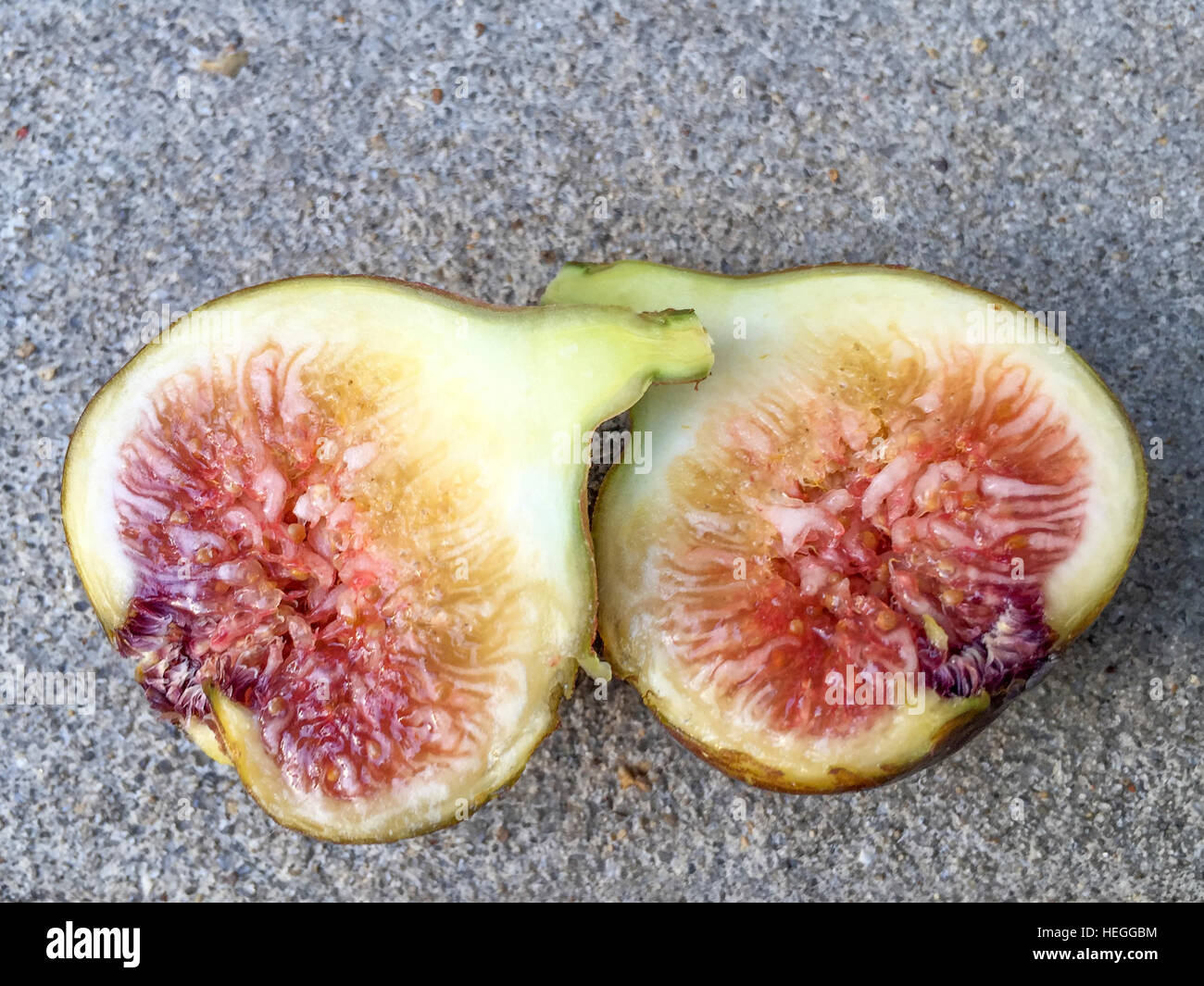 Soft image, closeup and selective focus ripe Fig or Ficus Carica named ...