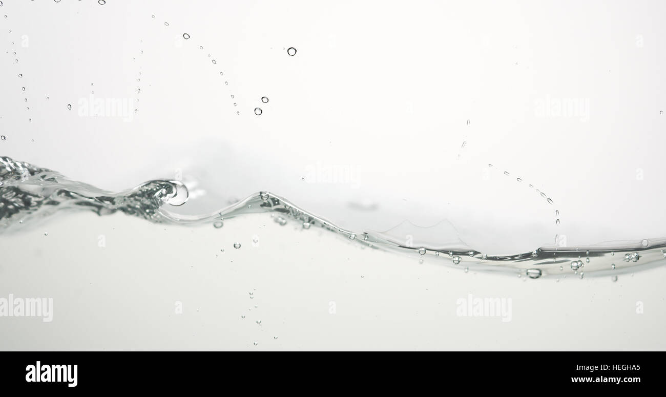 clear water waves and splashes side view Stock Photo - Alamy