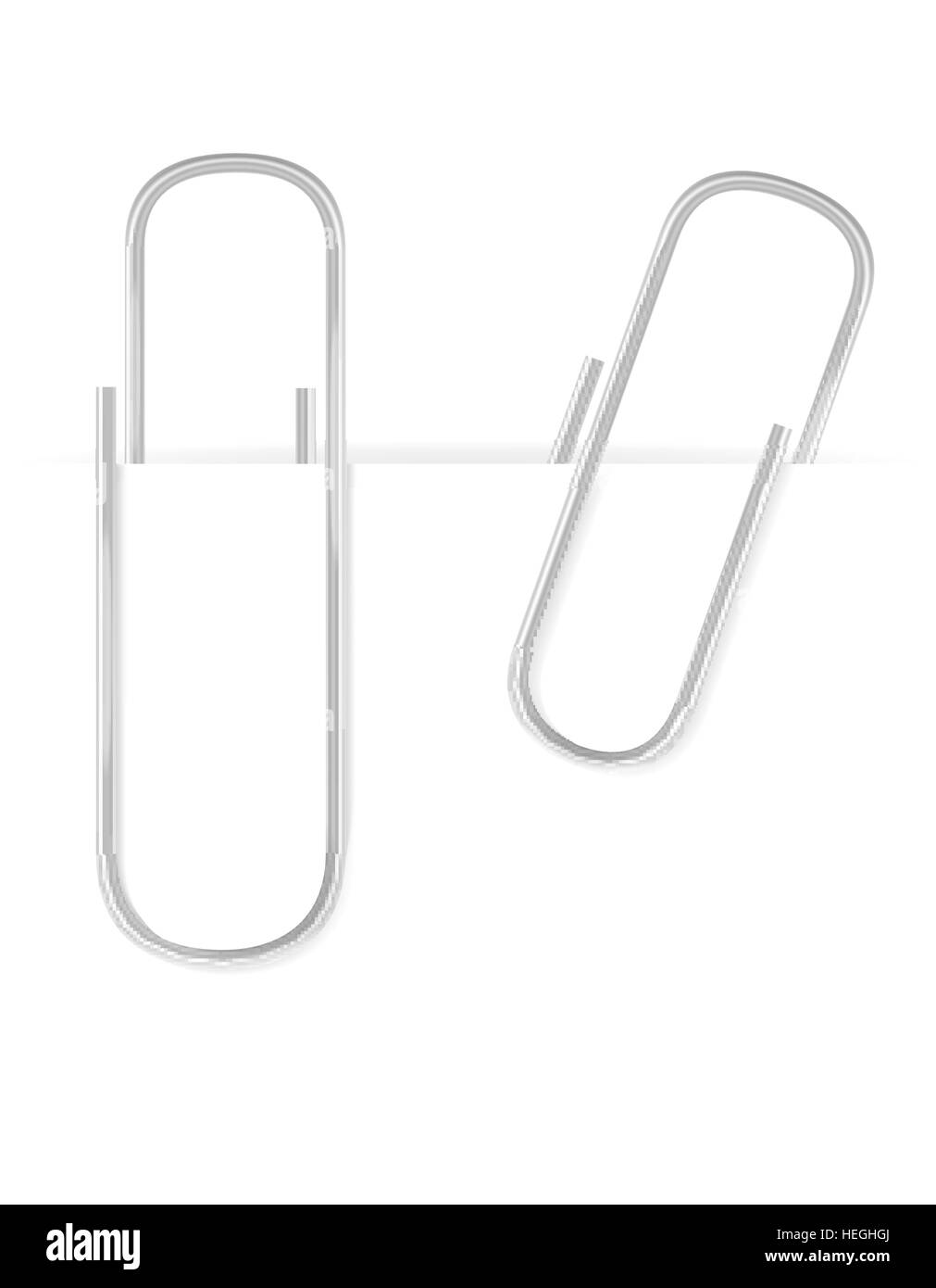 stationary paper clip stock vector illustration isolated on white ...