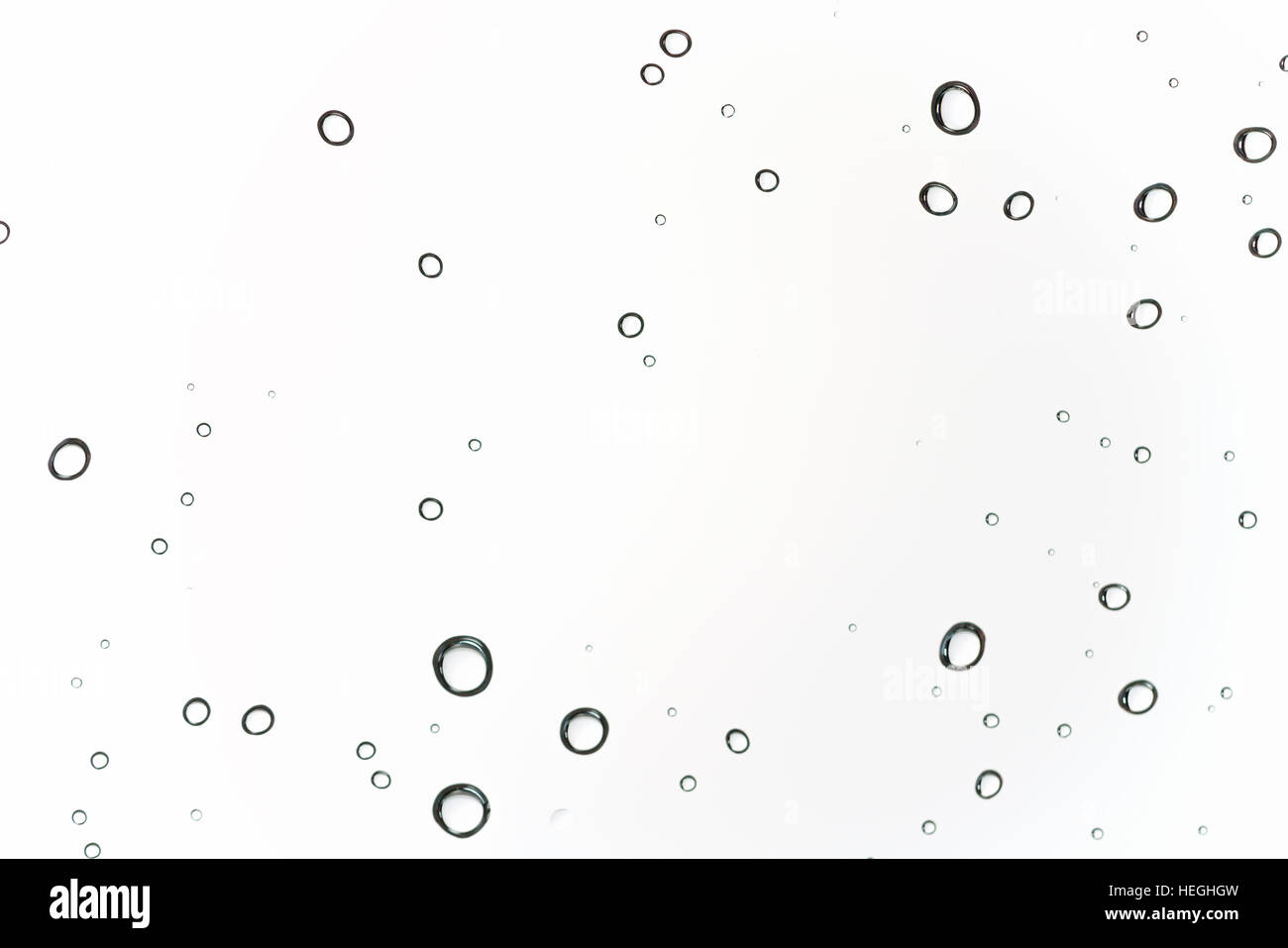 clean round water drops on transparent glass Stock Photo - Alamy