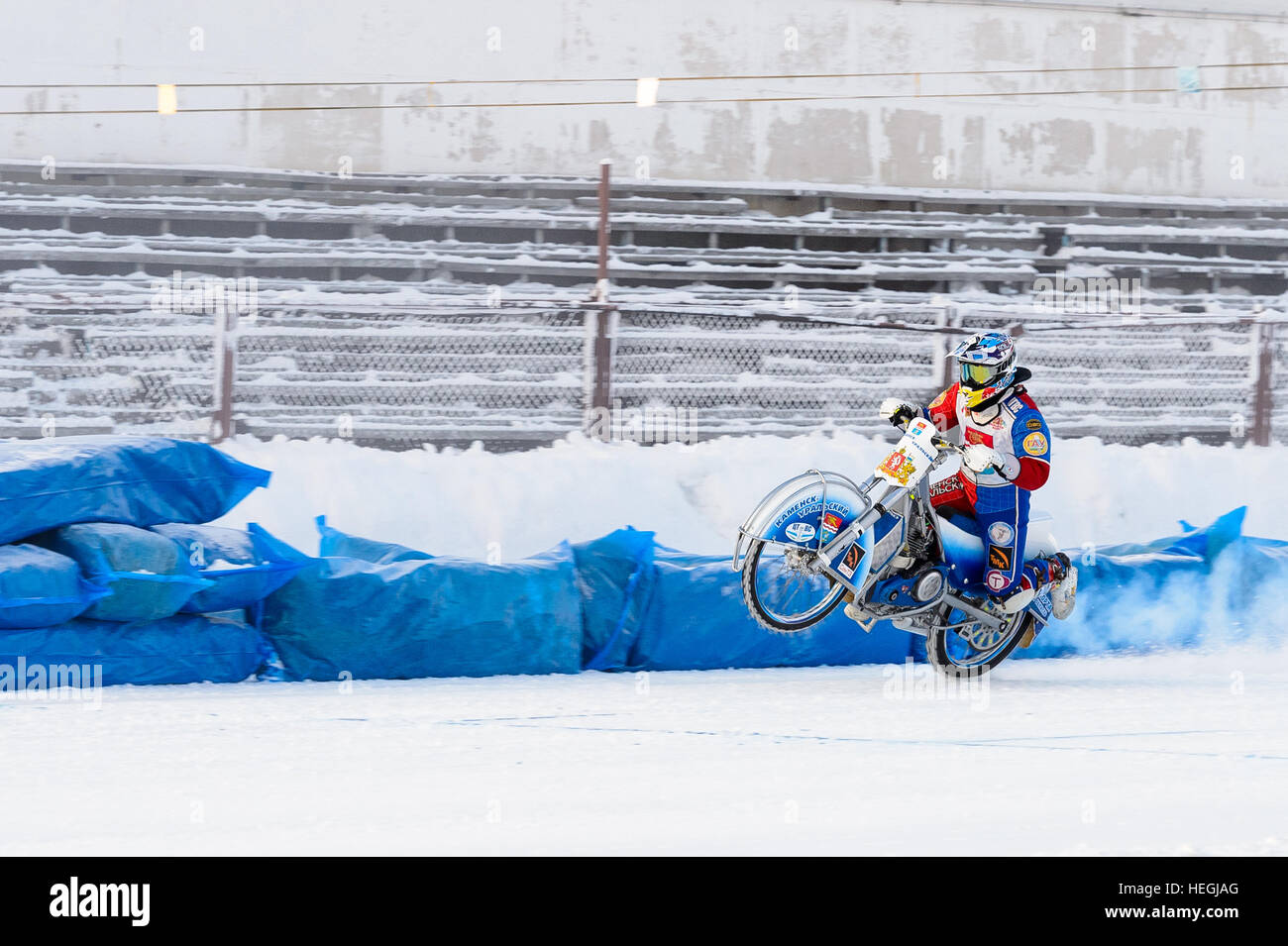 the semi-finals of the Russian championship in Ufa on a speedway the ...
