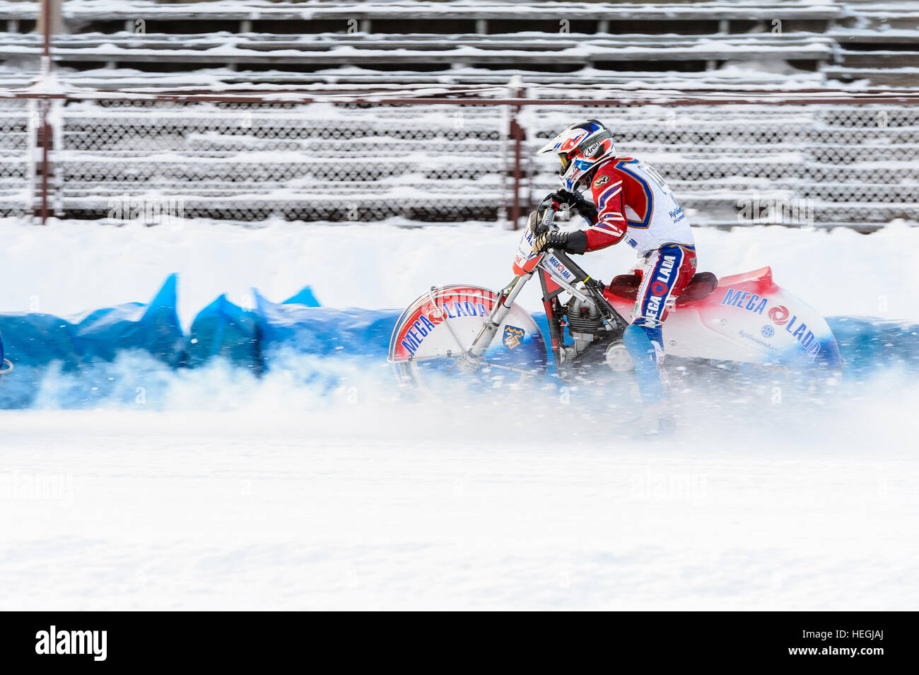 the semi-finals of the Russian championship in Ufa on a speedway the ...