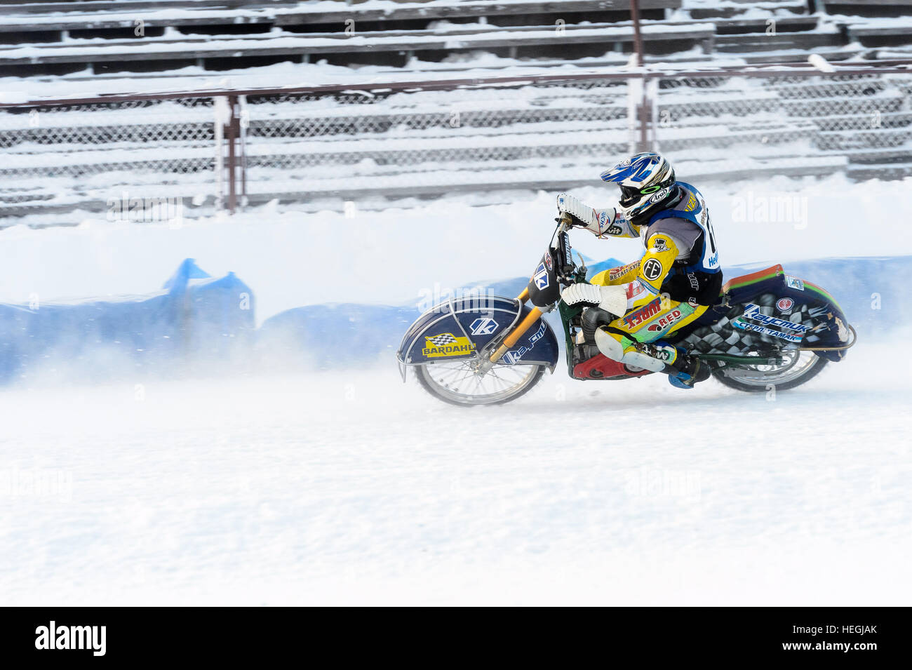 the semi-finals of the Russian championship in Ufa on a speedway the ...