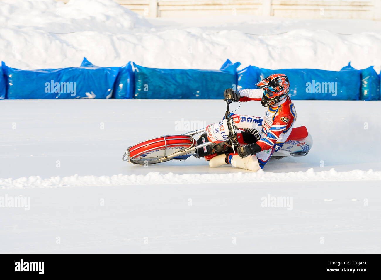 the semi-finals of the Russian championship in Ufa on a speedway the ...
