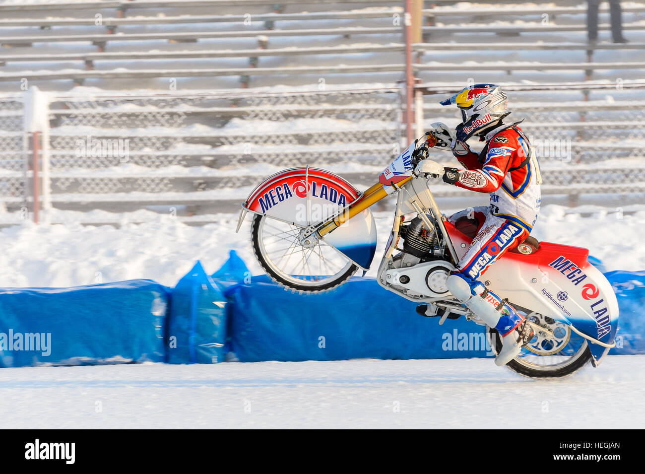 the semi-finals of the Russian championship in Ufa on a speedway the ...