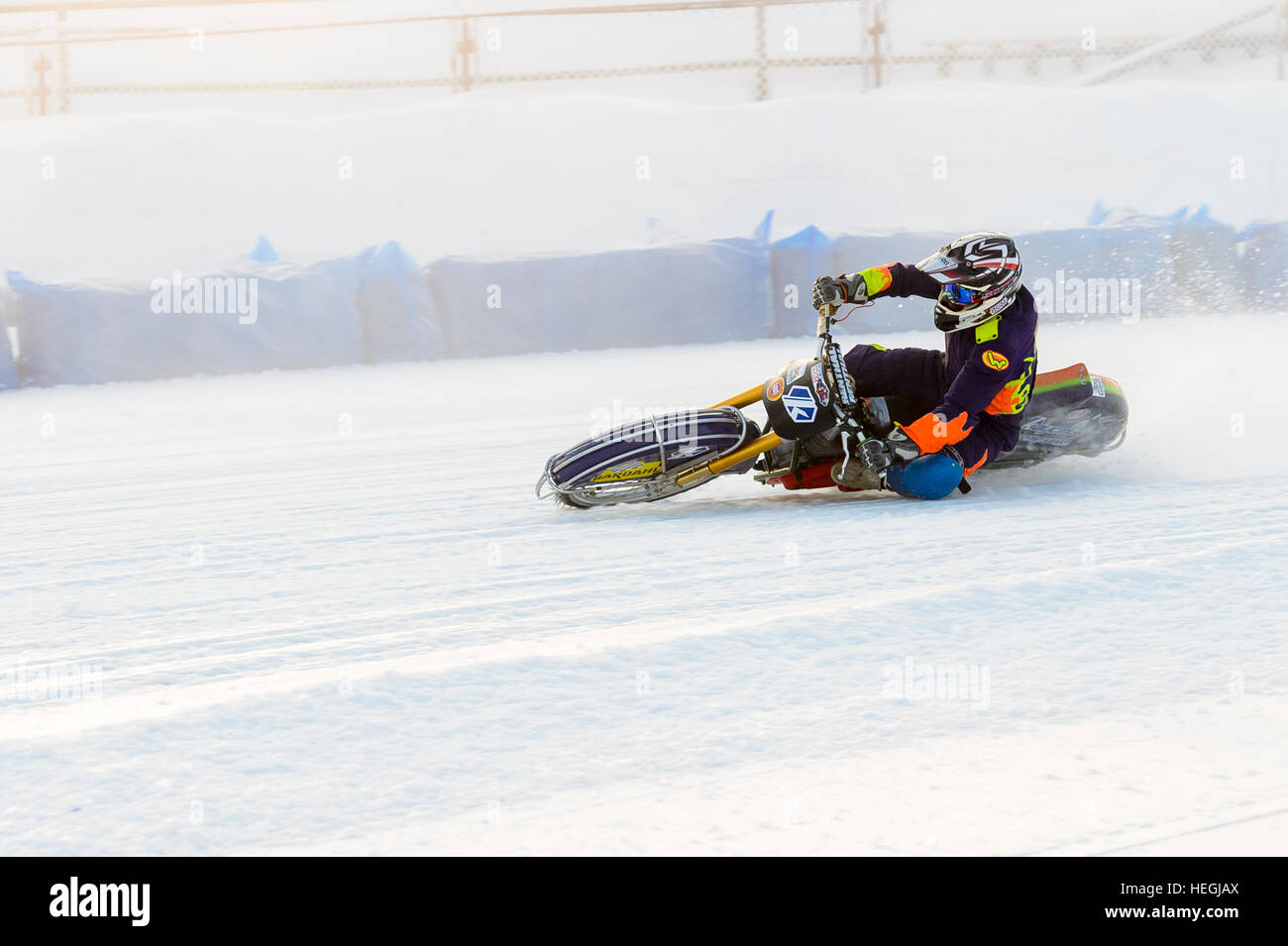 the semi-finals of the Russian championship in Ufa on a speedway the ...