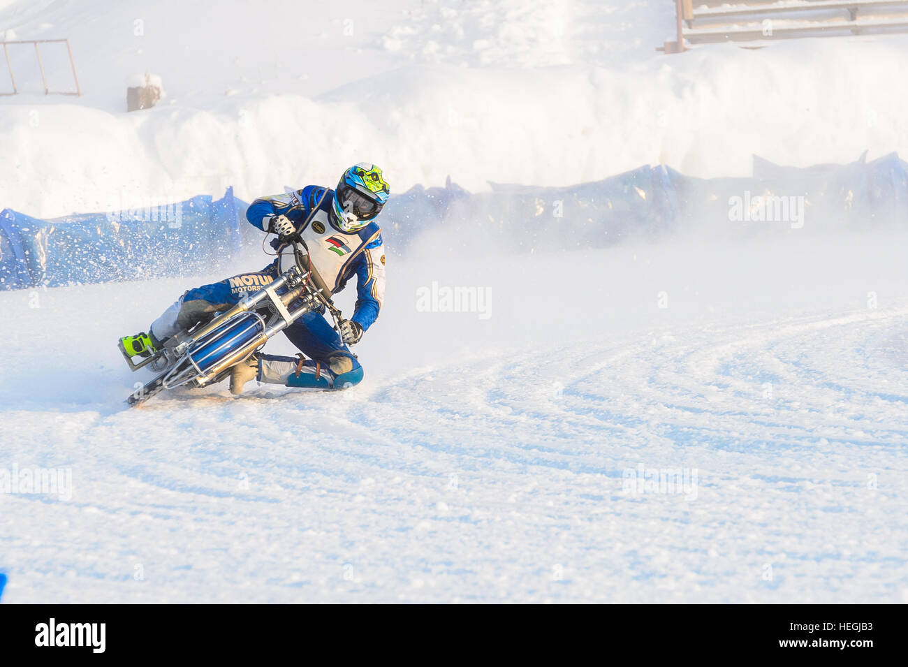 the semi-finals of the Russian championship in Ufa on a speedway the ...