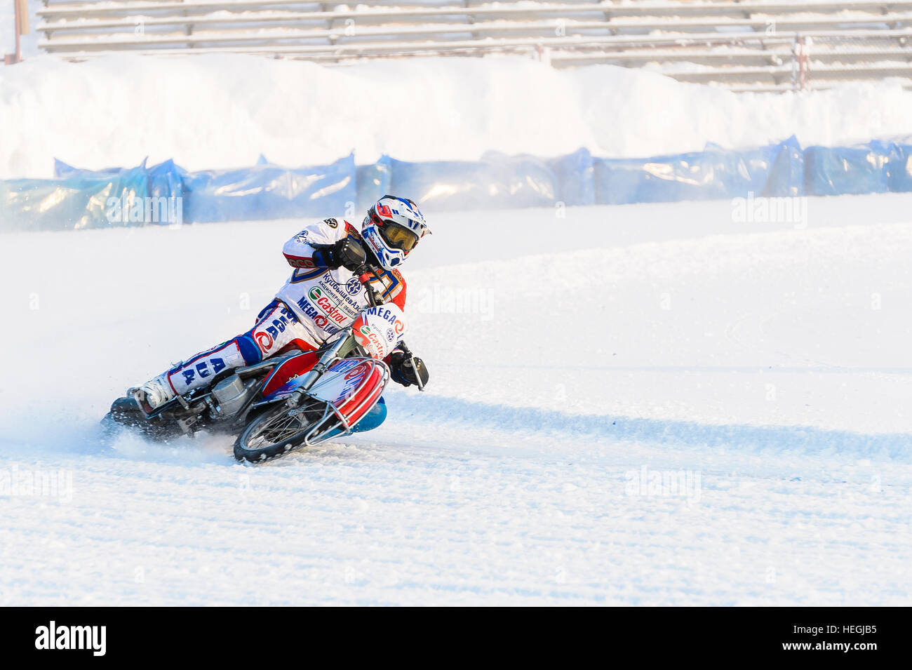 the semi-finals of the Russian championship in Ufa on a speedway the ...