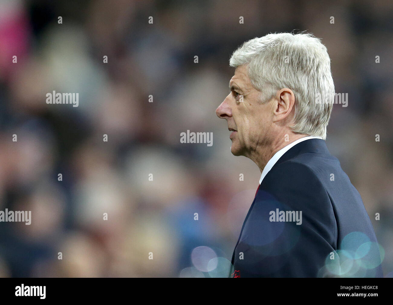 Arsenal manager Arsene Wenger during the Premier League match at the ...