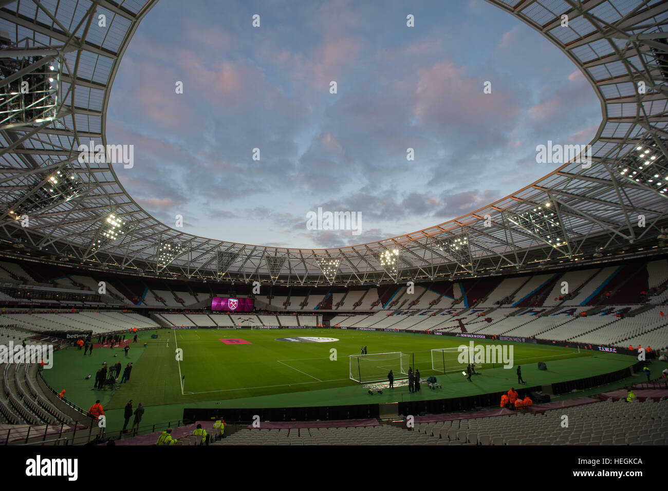 A general view of London Stadium during the Premier League match at the ...