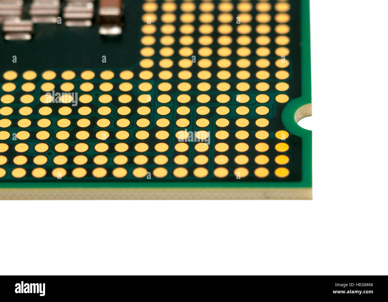Electronic collection - Computer CPU Chip from the bottom side Isolated ...