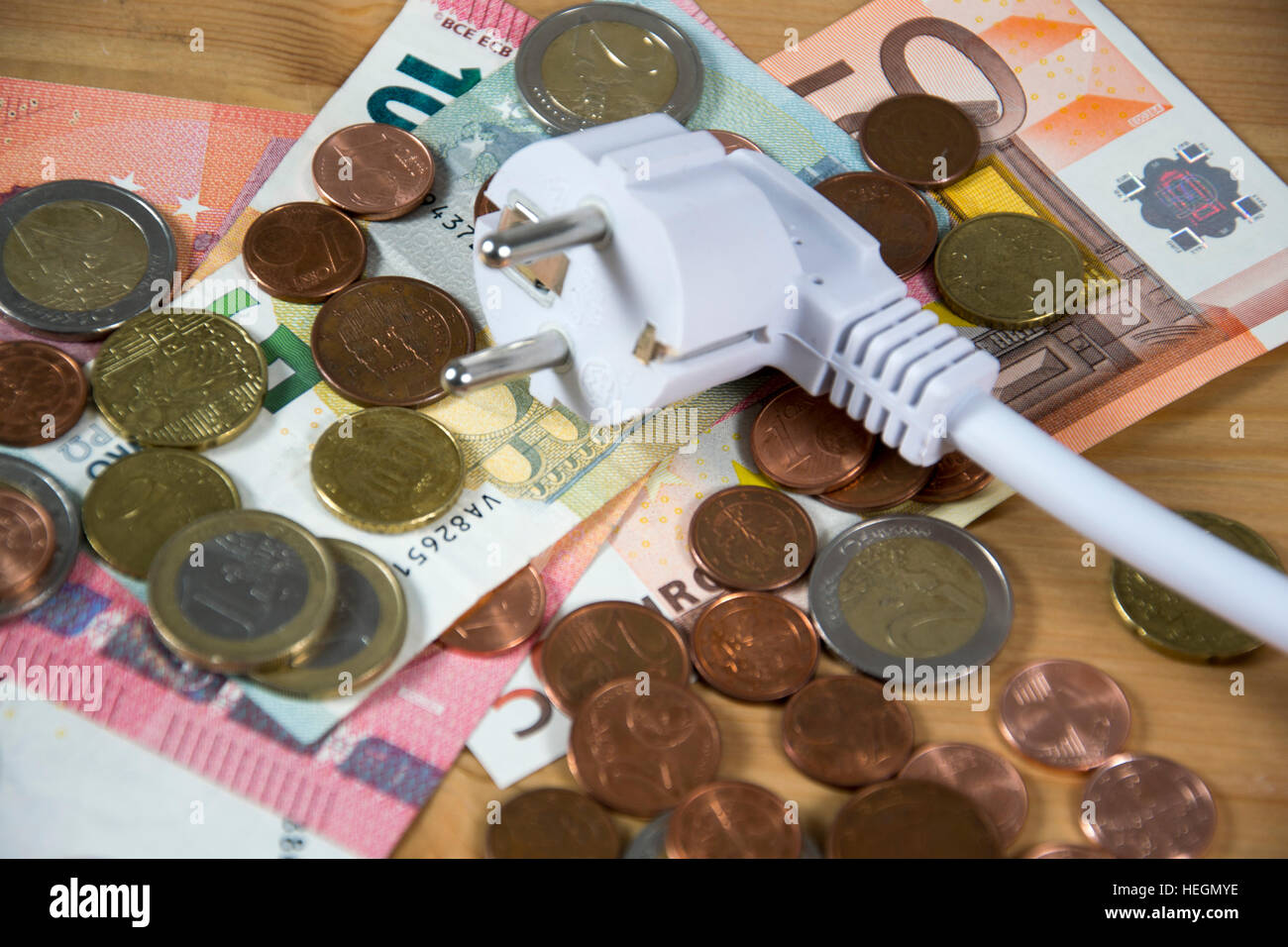 Symbol of electricity costs hi-res stock photography and images - Alamy