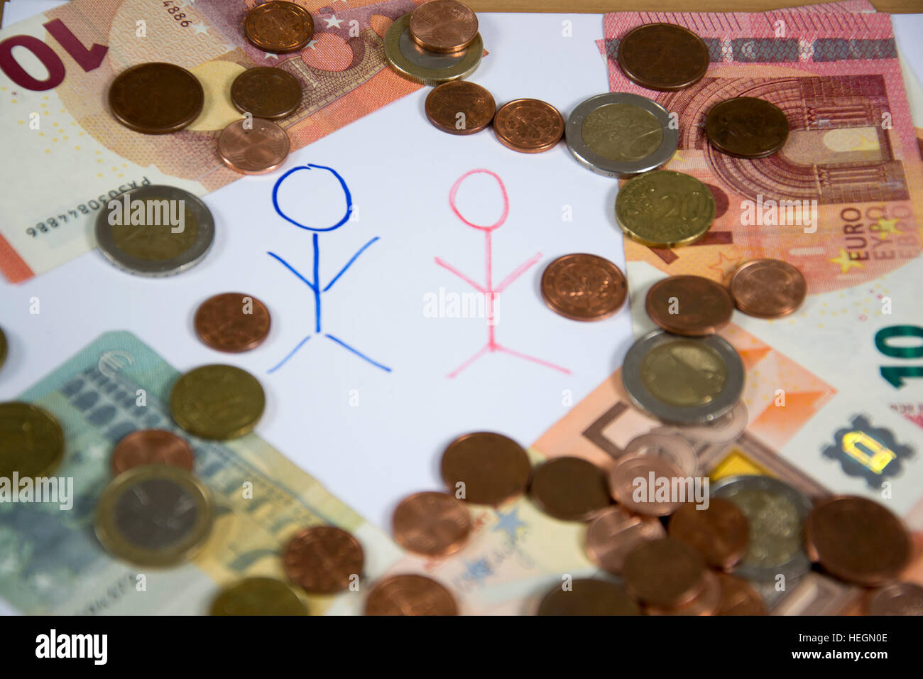 stick figures with money Stock Photo - Alamy