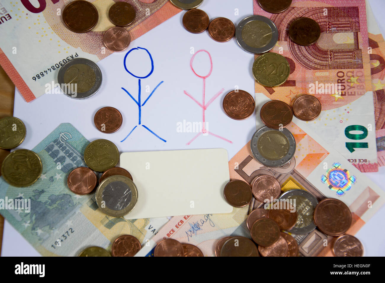 stick figures with money Stock Photo - Alamy
