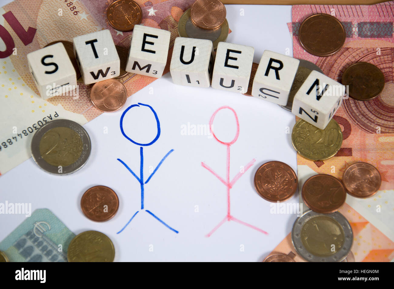 stick figures with money Stock Photo - Alamy
