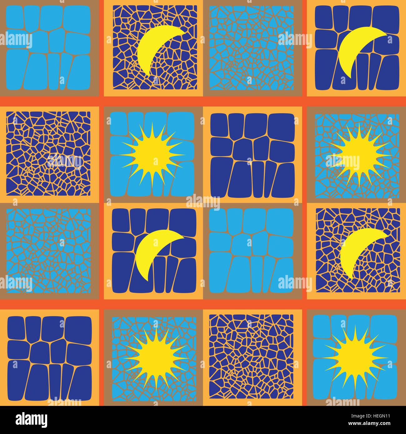 Stylized sun and moon hi-res stock photography and images - Alamy