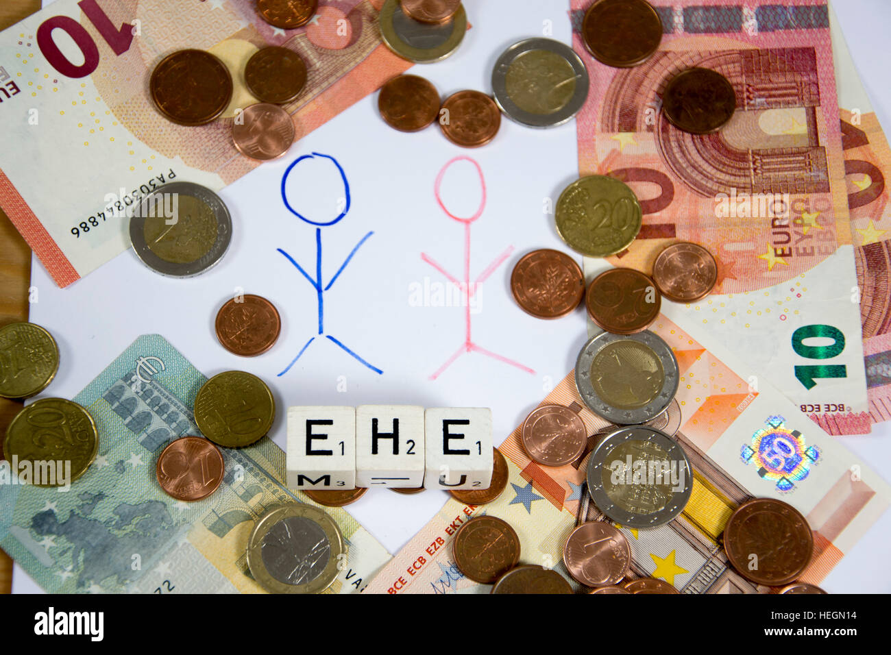 stick figures with money Stock Photo - Alamy