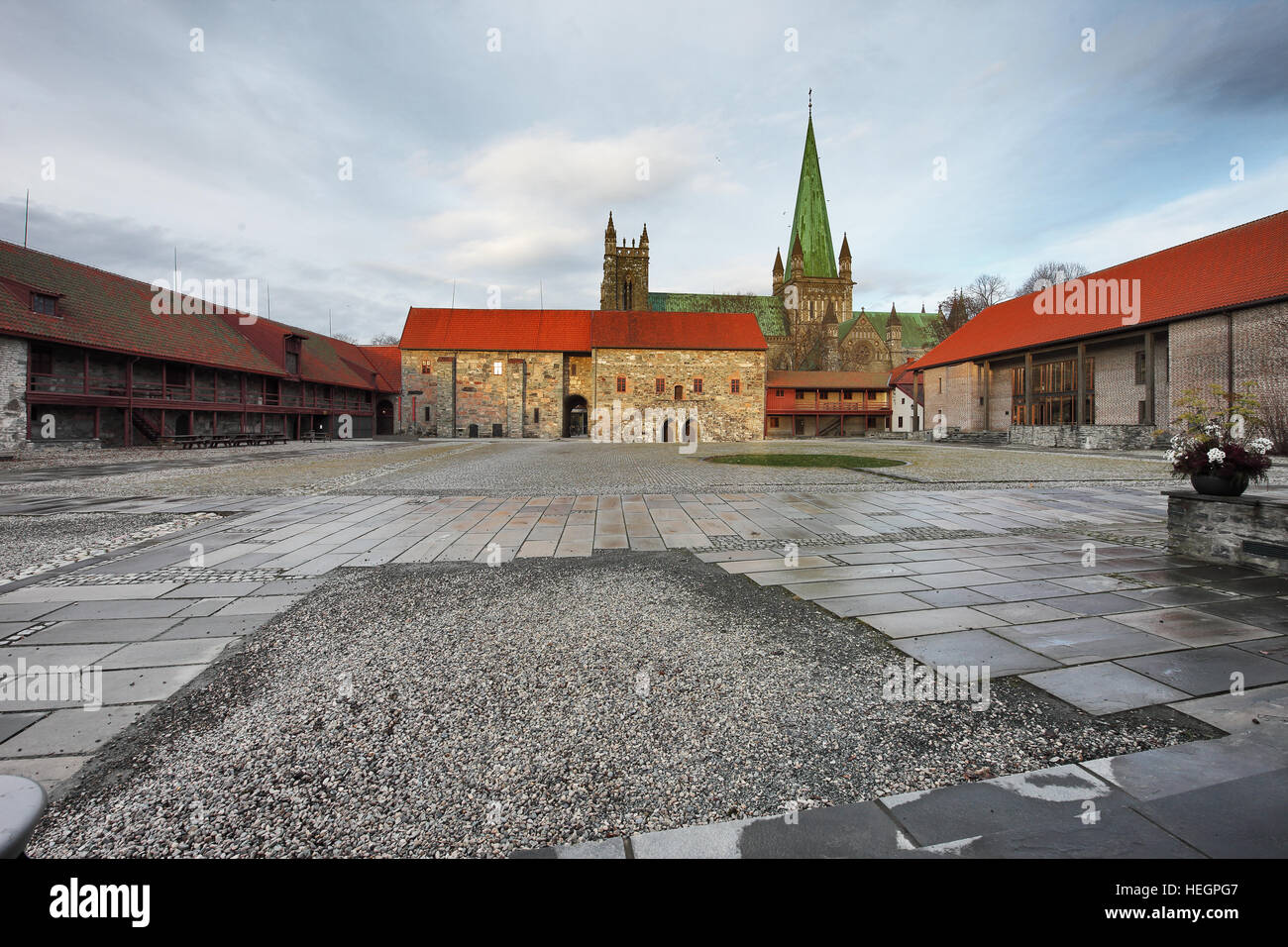 Archbishop's Palace in Tronheim Stock Photo - Alamy