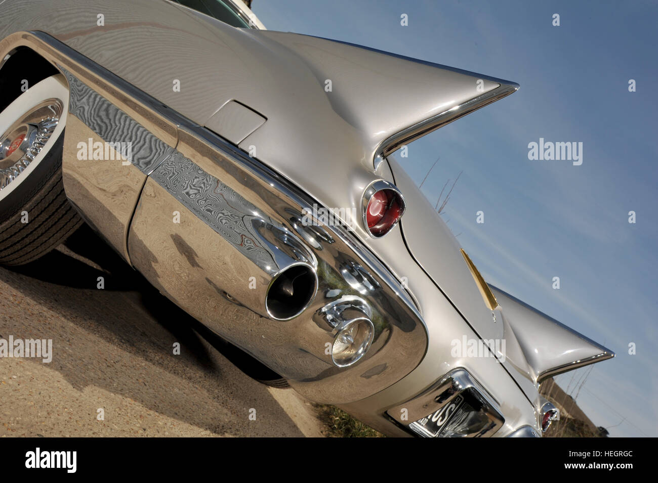 Cadillac car tail fins hi-res stock photography and images - Alamy