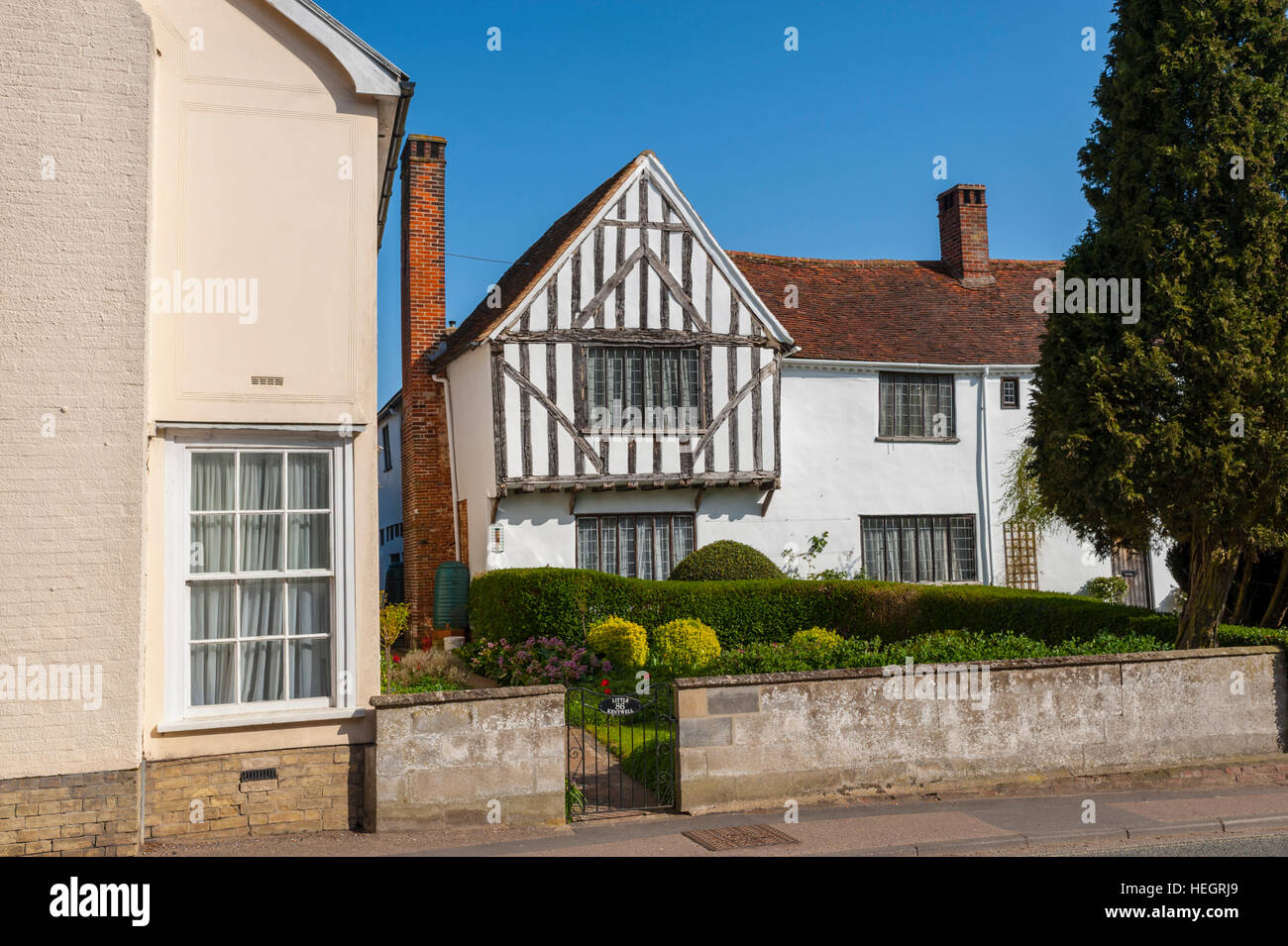 Timber frame framed half timbered half timbered hi-res stock ...