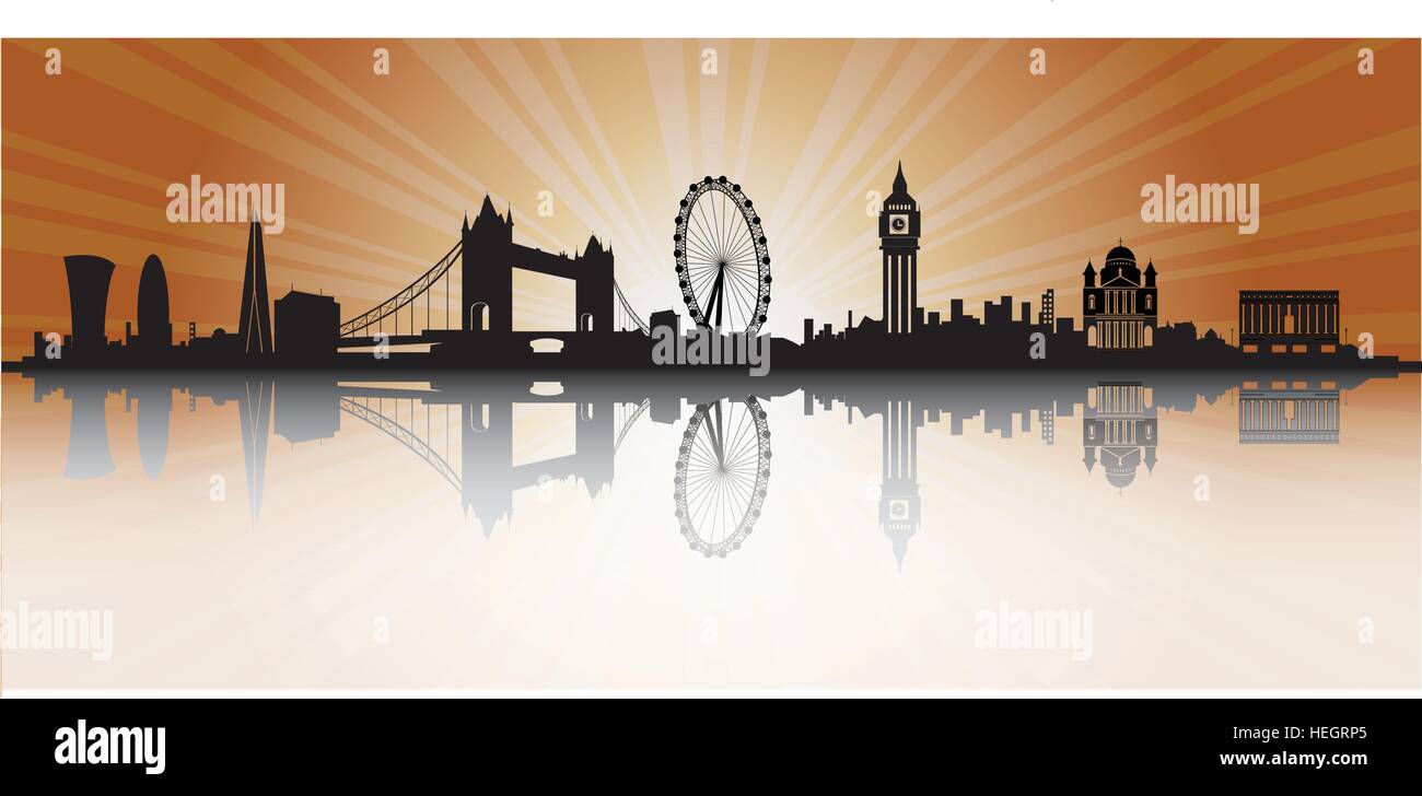 London skyline illustration hi-res stock photography and images - Alamy