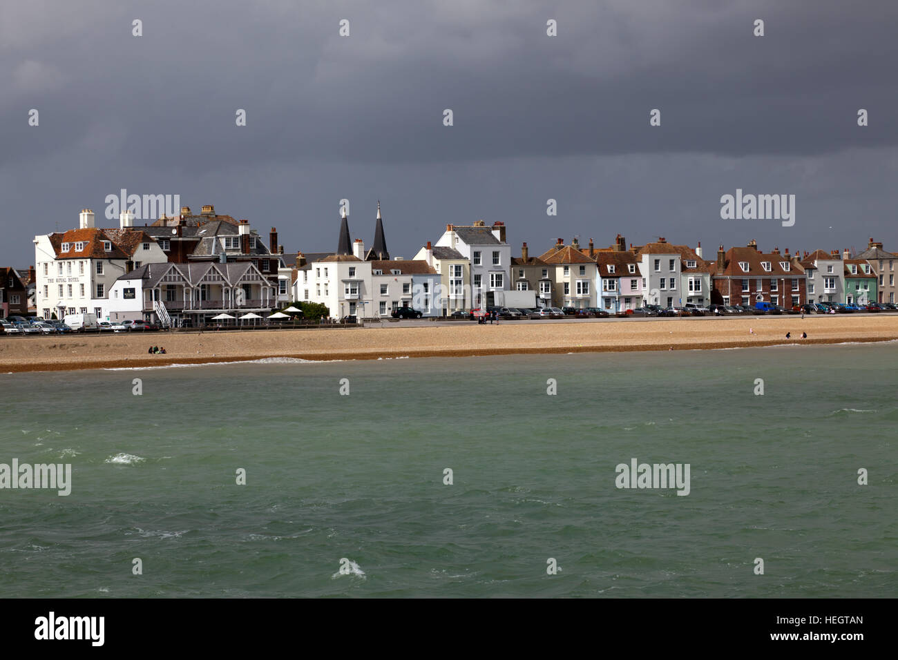 View of The Royal Hotel and Beach Street, Deal, Kent as seen from the ...