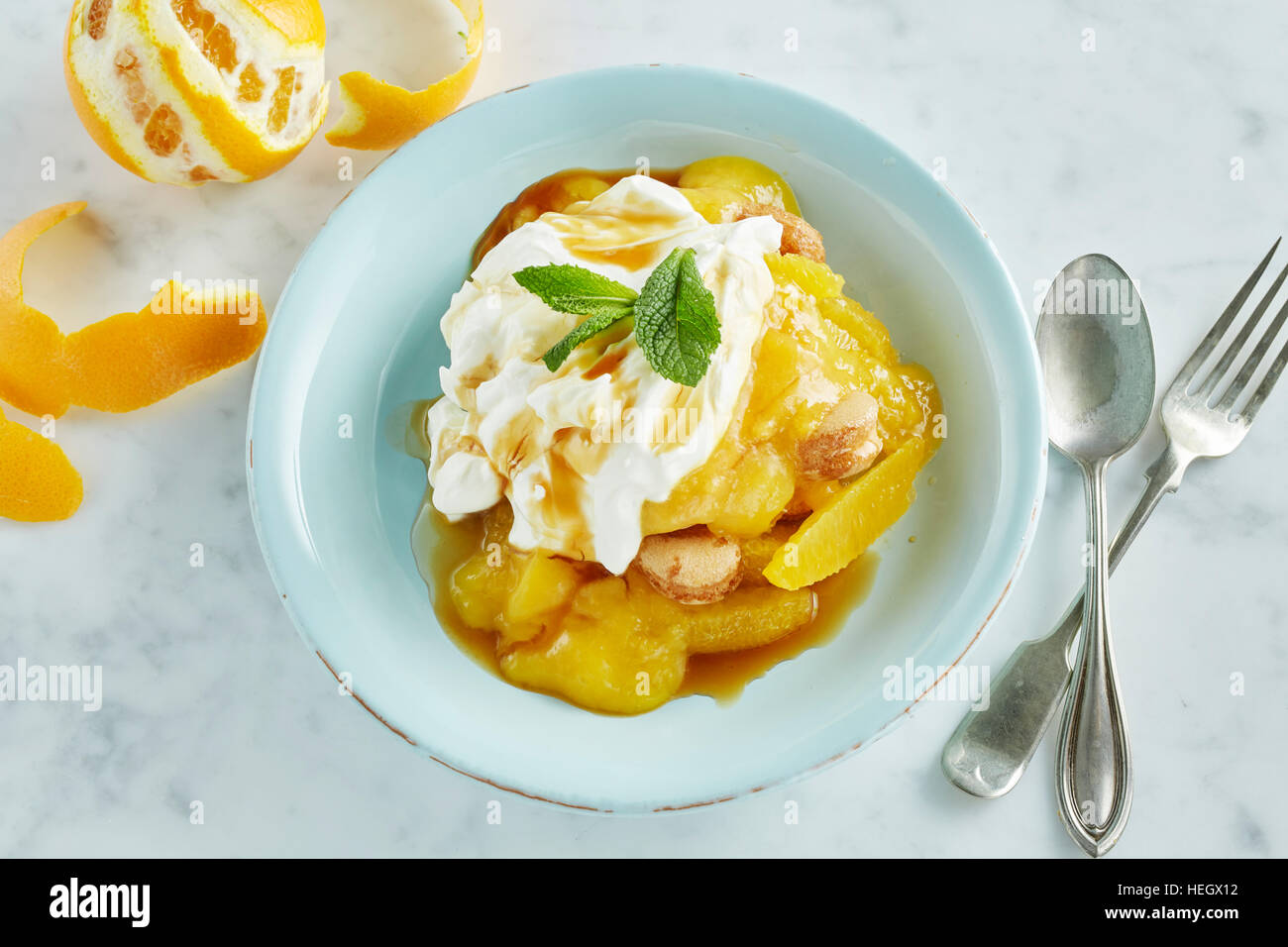 orange rum cream mint Stock Photo - Alamy