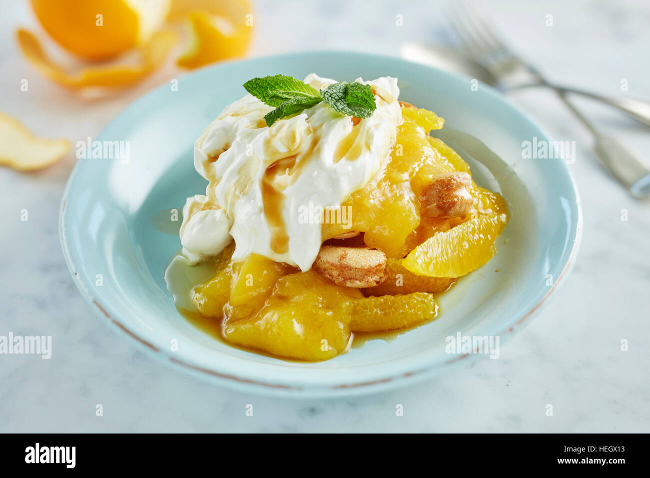 orange rum cream mint Stock Photo - Alamy