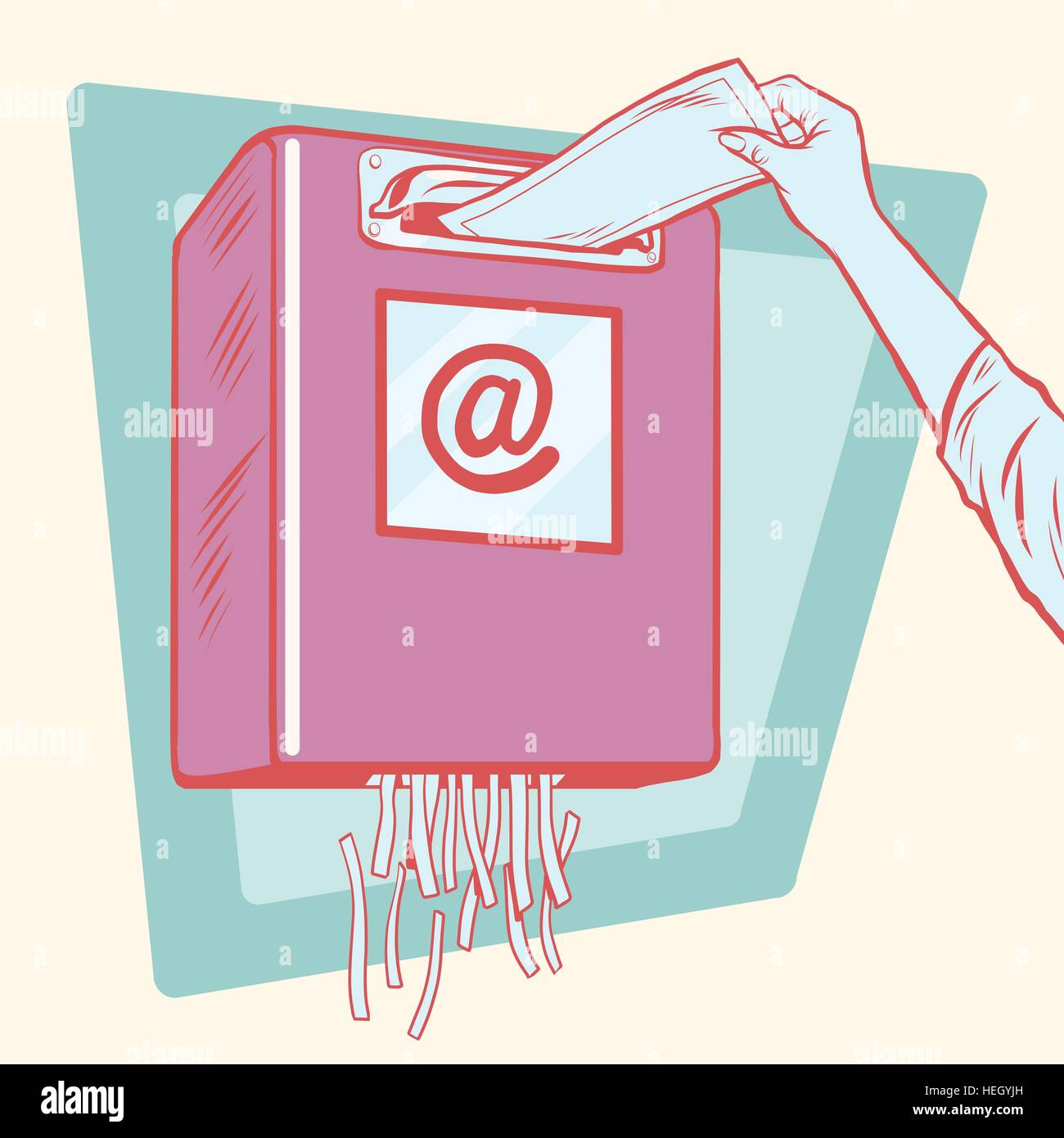 Open mail cartoon Stock Vector Images - Alamy