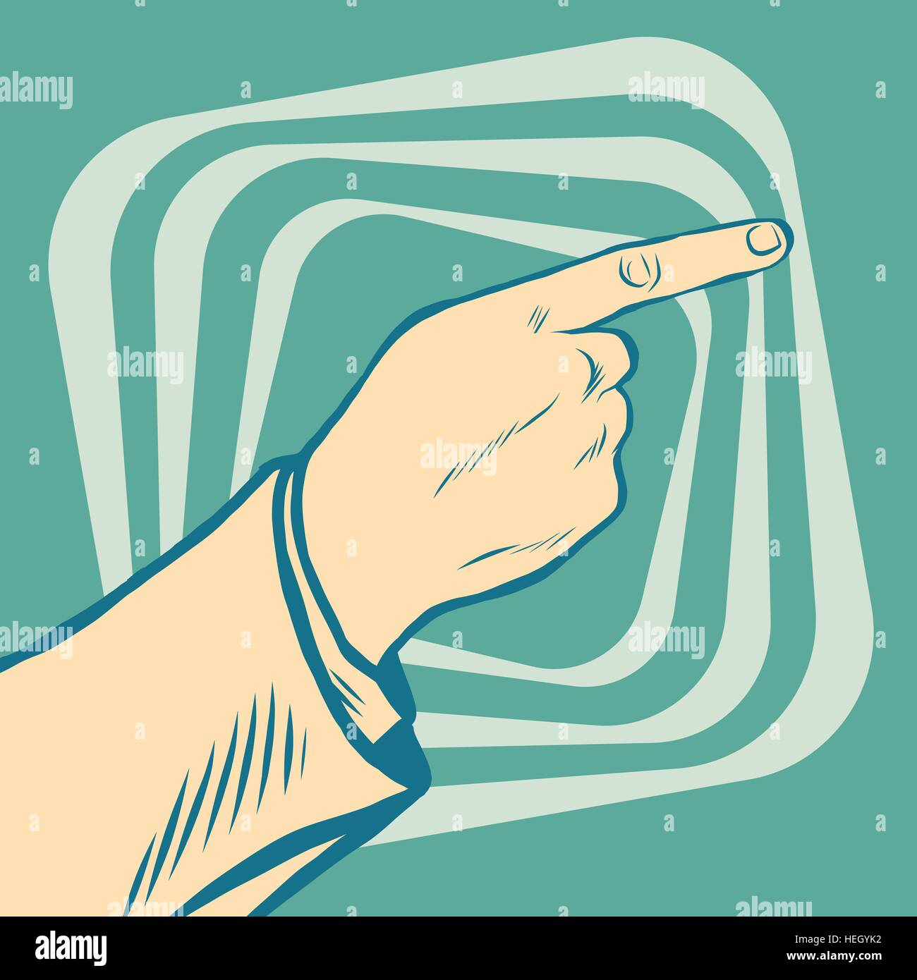 Finger point points pointing Stock Vector Images - Alamy