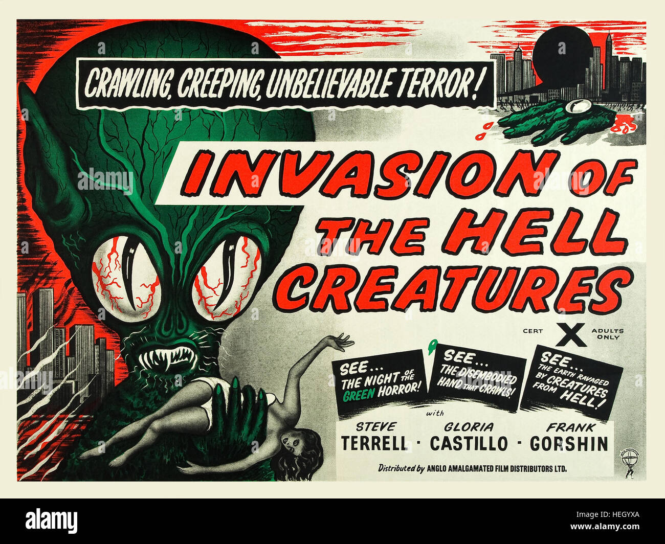 INVASION OF THE HELL CREATURES (aka Invasion of the Saucer Men) 1957 ...