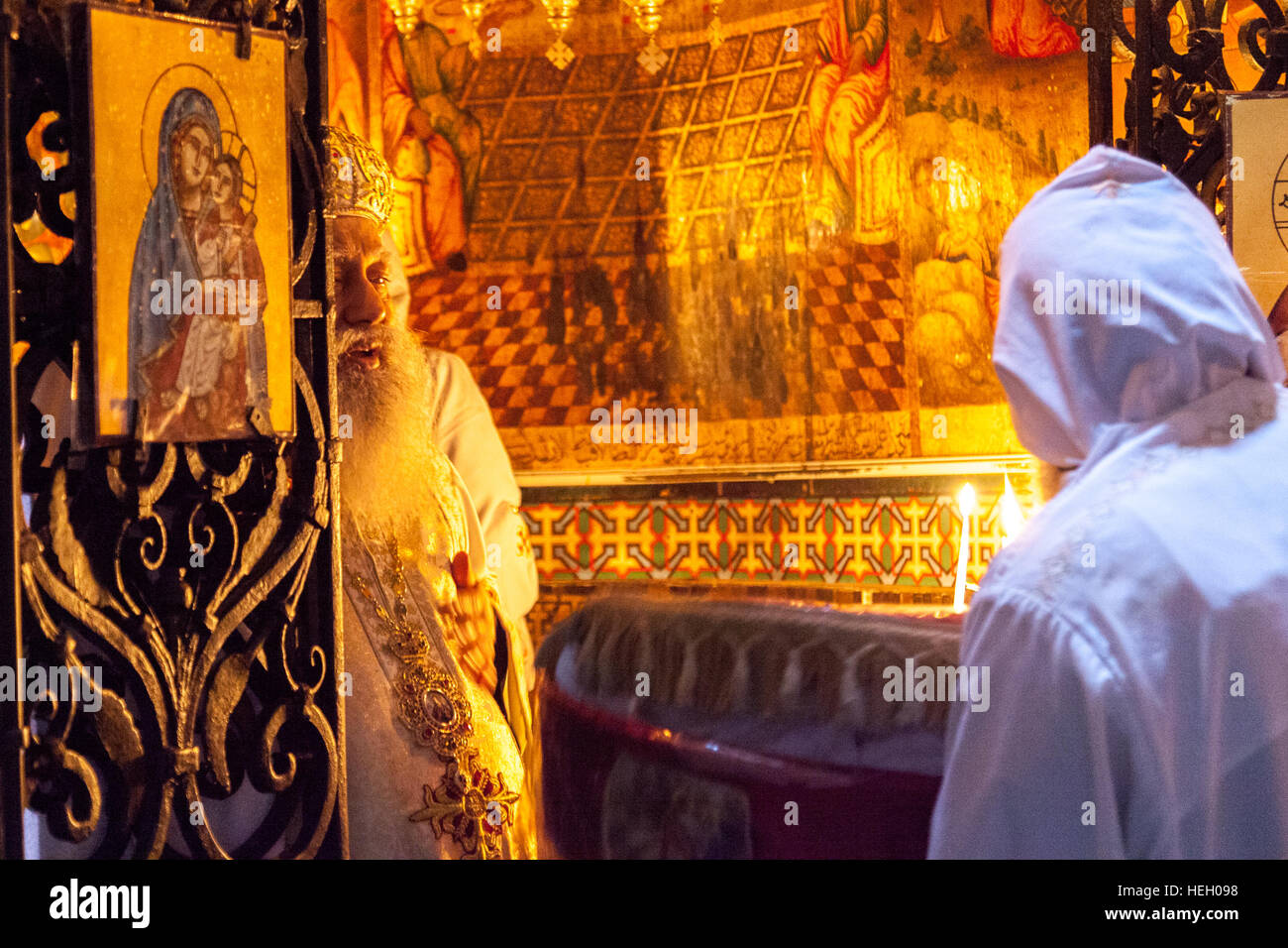 Jerusalem, Israel - November 10, 2016: Anba Abraham, the Coptic ...