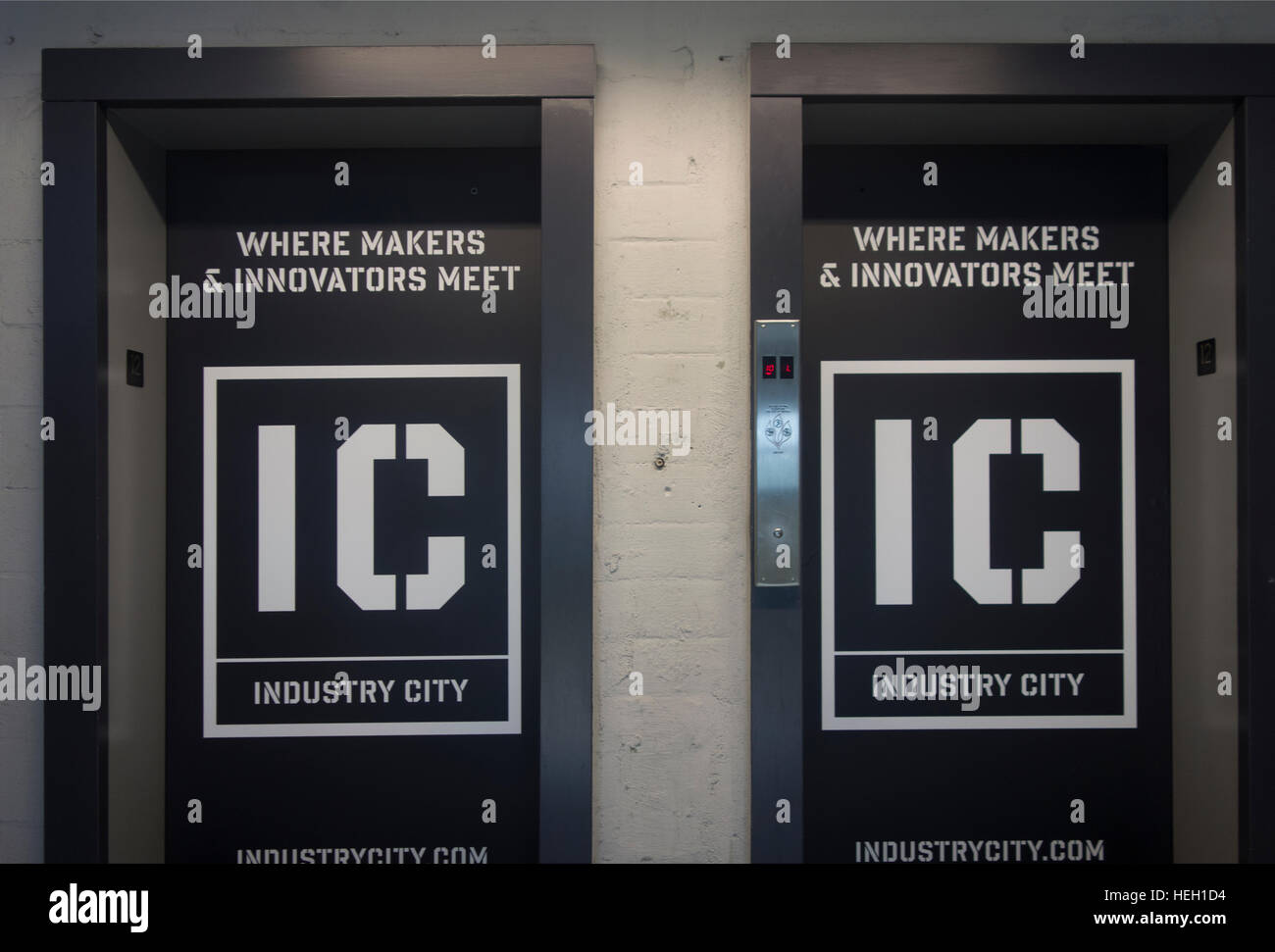 industry city elevators Brooklyn NYC Stock Photo - Alamy