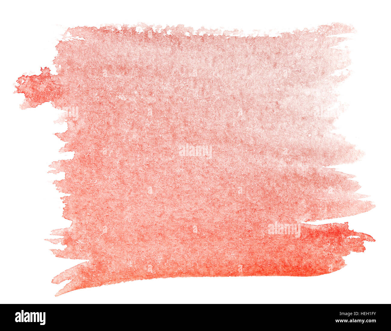 Cadmium red watercolor background. The gradient transition of color ...
